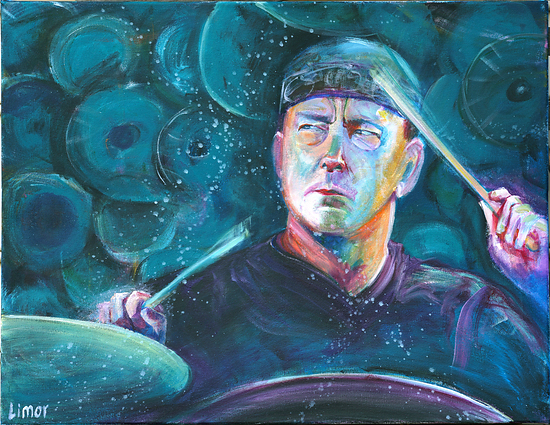 Painting the Neil Peart Portrait | Limor Dekel - Blog