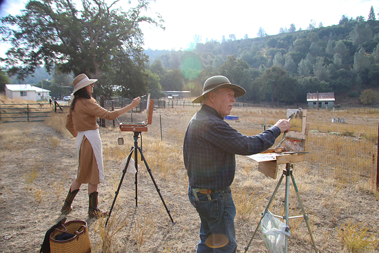 A Day of Plein Air with Chuck in the Tar Weed Fields at the Poor Ranch ...