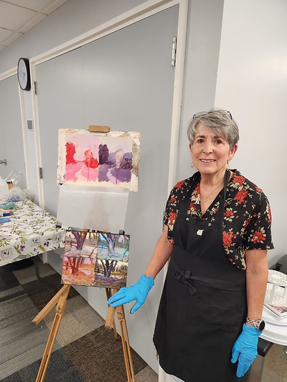 Demo at the Greater Salem Artist association | Mary Ann Eldred - Blog