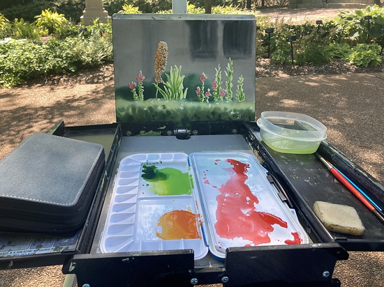 Plein Air Painting at Missouri Botanical Garden | Jennifer Roussin - Blog