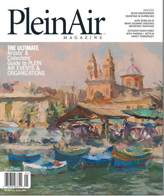 January 2014, Plein Air Magazine Kevin Macpherson Cover and Feature ...