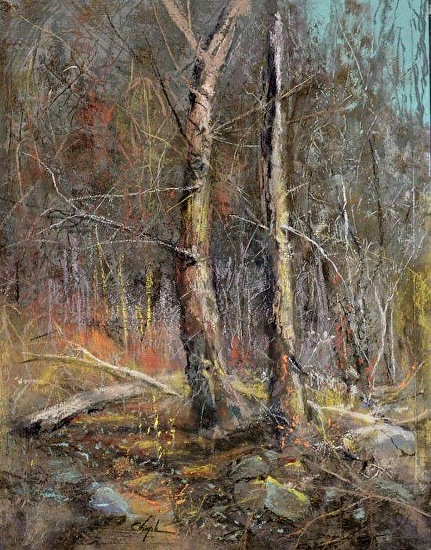 A snowless winter. Breaking the rules | Painting the Midwest Landscape