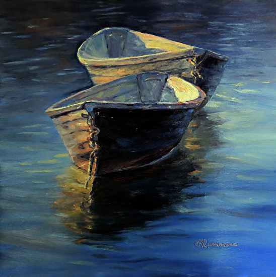 February 21, 2013 A New Dory Painting Finished! Photos of the Process ...