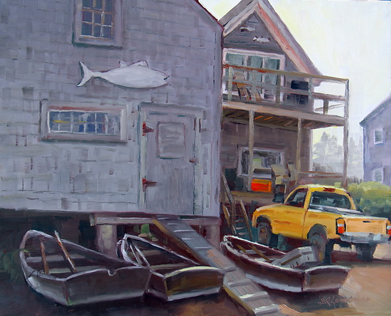 September 19, 2024 Painted the Fish Houses At Fish Beach on Monhegan ...