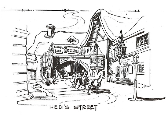 Heidi Street architectural project and ink sketch by George Olson ...