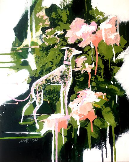 Spring Fever - Greyhound art to celebrate spring | Louise Charles ...