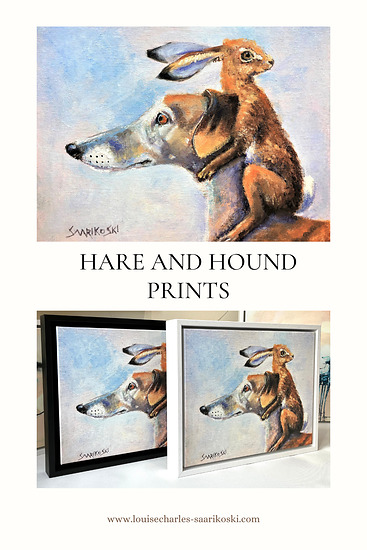 Hare and Hound Prints Now available in Float Frames! | Louise Charles ...