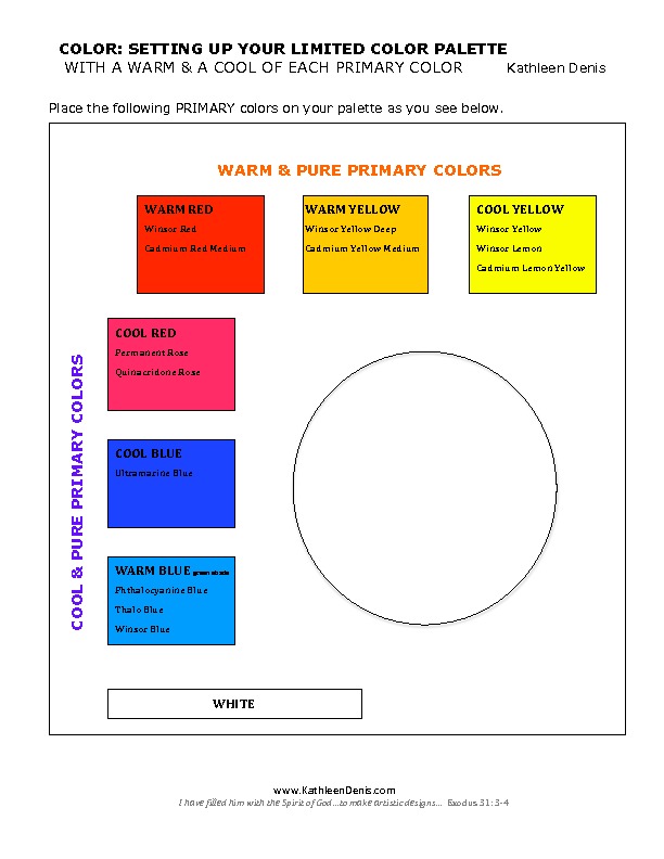 Mixing Pure Intensity Colors from a Limited Palette | Kathleen Denis - Blog