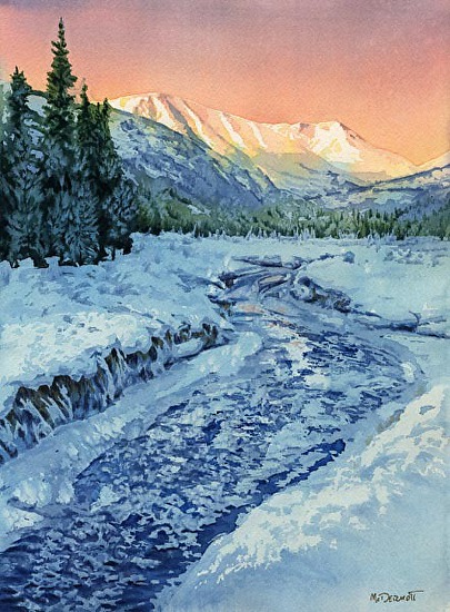 Alpenglow on Juneau Creek | Mark McDermott - Blog