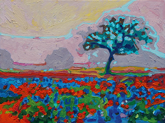 Spring Flowers Misty Morning oil painting Bertram Poole | BERTRAM POOLE ...