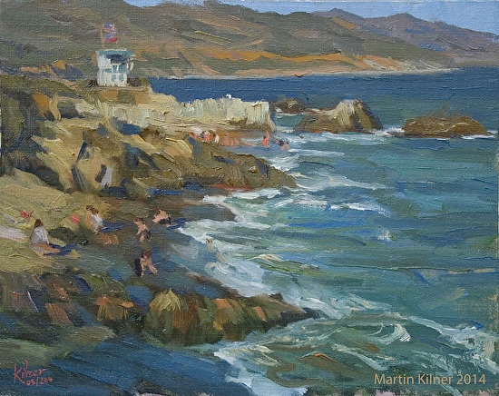 Kilnerart_Beach with Kids_8x10 Plein Air Study_May 2014 | martin kilner ...