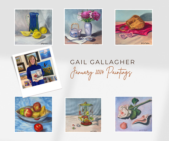 January Paintings 2024 | Gail Gallagher - Blog