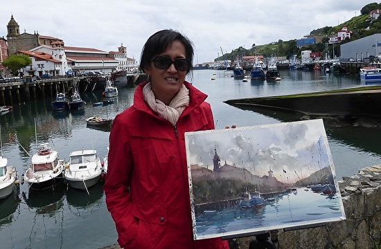 Maybe Foes in Soccer but Friends in Watercolor | Keiko Tanabe - Blog