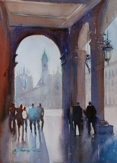 Torino, Italy III, Interior Painting | Keiko Tanabe - Blog