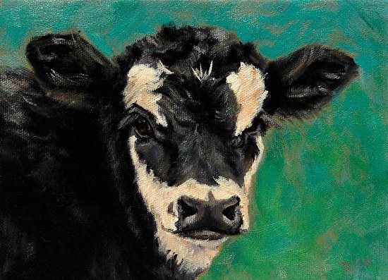 Brockle Face Calf Portrait | A Fist Full of Brushes