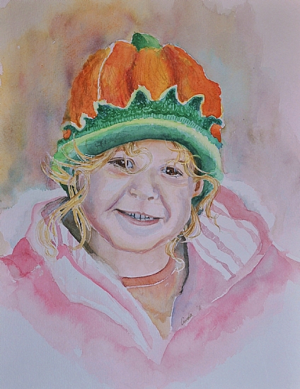 Lucy in the Pumpkin Hat | L Linder - Blog