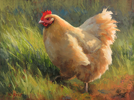 Chicken painting store