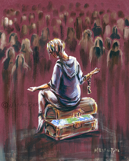 Inheritance of the Meek - February 22 Daily Painting - The Sermon on ...