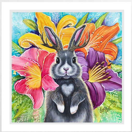 Painting Cryptids - The Legendary Jackalope - DONE | Lori Lee Sampson ...